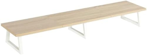 Amazon.com: TEAMIX Dual Monitor Stand Riser for 2 Monitors, Pink Wood ...