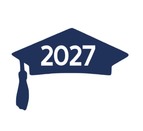 Amazon.com: Class Of 2027 Graduation Cap Decal, Graduation T Shirt ...