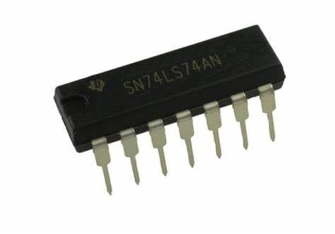74LS74 / SN74LS74N / HD74LS74P Two D Flip-Flop IC (7474 IC) DIP-14 ...