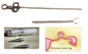 SS LAPAROSCOPY TUBAL LIGATION RING APPLICATOR SET 1 and Tubal Rings 25 ...