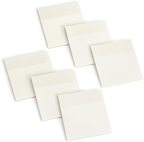 Amazon.com : 6 Pads Transparent Sticky Notes 3x3 inch Clear Sticky ...