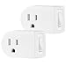 UltraPro Grounded Power Switch, 2 Pack, Outlet Extender, 3 Prong, Easy ...