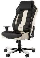 DXRacer Boss Gaming Chair - Black/White OH/BF120/NW : Amazon.co.uk ...
