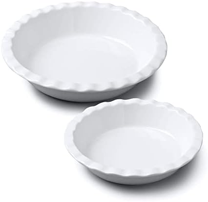 WM Bartleet & Sons 1750 T295 Crinkle Rim Pie Dish, White, 20cm : Amazon ...
