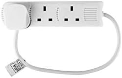 STATUS 3 Socket Extension Lead, 0.5m Compact Cable 13A Power Strip for ...