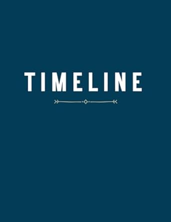 Timeline: Dark Blue Softcover Create Your Own History Timeline Book of ...