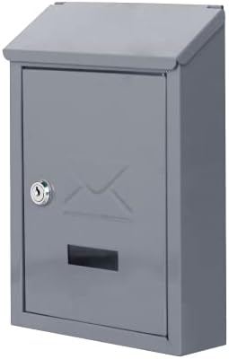 ACL Grey Post Box - Home Security - Weatherproof And Durable - Wall ...