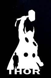 CCI Thor Avengers Decal Vinyl Sticker|Cars Trucks Vans Walls Laptop| White |5.5 x 3.25 in|CCI831 ...