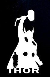 CCI Thor Avengers Decal Vinyl Sticker|Cars Trucks Vans Walls Laptop| White |5.5 x 3.25 in|CCI831 ...