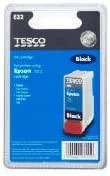 Tesco E32 Black Ink Cartridge (Compatible with printers using Epson ...