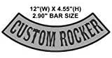 Amazon.com: Custom Embroidered Bottom Rocker Motorcycle Biker Sew on ...