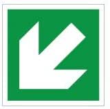 Amazon.com: 20 x Arrow Down Left Signs 150mm x 150mm - Self Adhesive