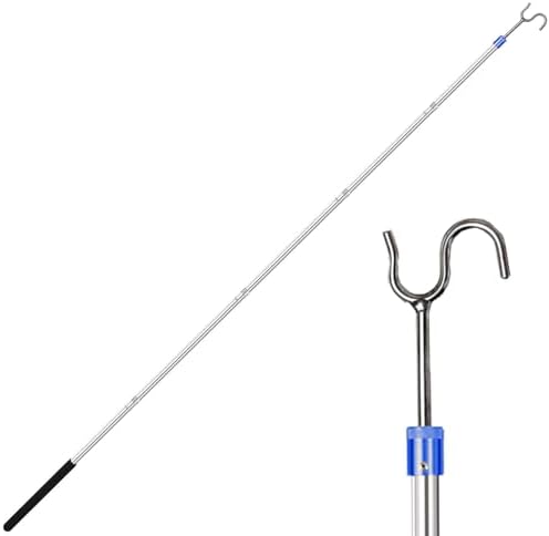 Amazon.com: Long Reach Stick with Hook Telescoping Long Reach Closet ...