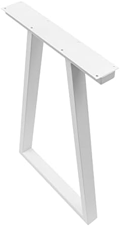 Amazon.com: HEONITURE White 28" H Metal Industrial Dining Modern Table Legs Desk Legs Base Cast ...