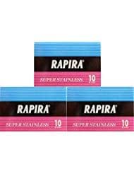 Amazon.com: 30 Rapira Super Stainless Double Edge Razor Blades : Beauty ...