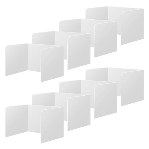 Table Privacy Panel, 8 Pack Foldable Desk Divider Desk Privacy Panel ...