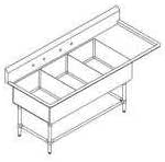 Amazon.com: Stainless Steel Bakery Sink (3) 20w x 28 : Everything Else