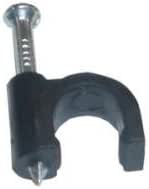 Pro-Elec Pk of 100 Black Cat 5 Cable Clips : Amazon.co.uk: DIY & Tools