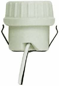 Satco Medium Base Socket Snap-In Socket 660W-250V Porcelain White ...