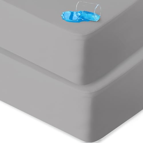 Amazon.com: 2-Pack Waterproof Crib Sheets for Boys, Girls - Viscose ...
