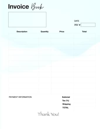 Amazon.com: Invoice Book: 100 Large Blank Invoice Forms for Small ...