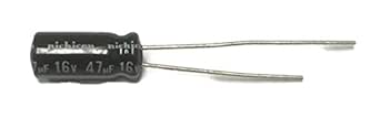 Set of 10, Nichicon 105°C Electrolytic Capacitor 47uF 16V (47 mfd 16V) 20% Radial, 3/16" x 7/16 ...