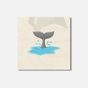 Amazon.com - Pack of 4 Stickers - Dolphin Tail Animal Scrapbook Crafts ...