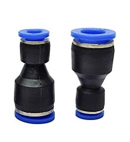 10mm x 6mm Pneumatic Air Pipe Joint Straight Push Connectors Plastic ...