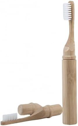Amazon.com : HUAZEXINX Folding Travel Toothbrush Bamboo Toothbrushes ...