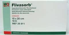 Flivasorb Superabsorbent wound dressing,pack of 10,CHOOSE DRESSING SIZE ...