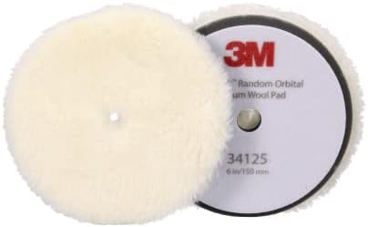 3M Perfect-It Random Orbital Medium Wool Compounding Pad, 6"/150 mm ...