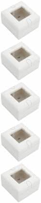 Wall-Mount Switch Board Enclosure, 2 Module, Glossy Premium, Brass Nuts ...