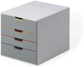 Durable VARICOLOR 10 Drawer Unit | Desktop Drawer Set with 10 Colour ...