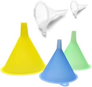 Amazon.com: Funnels Variety Set of 5 Mini, Small to Larg Plastic Funnel ...