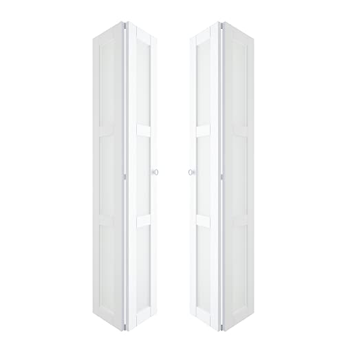 BARNER HOME Bi-Fold Doors, for 48"x 80" (Double 24" x 80" Doors ...
