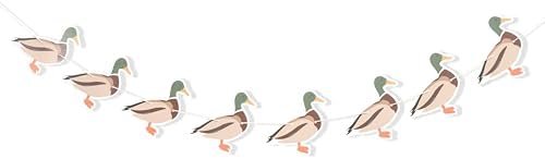 Amazon.com: Lucky Duck Banner - Duck Hunting Birthday Party Decorations ...