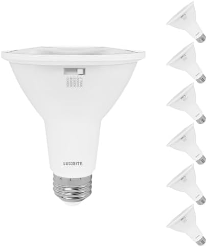LUXRITE PAR30 Short Neck LED Flood Light Bulb, 75W Equivalent, 5 Color ...