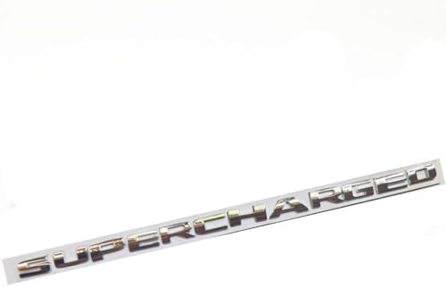 Amazon.com: Supercharged Emblem Letters Car Logo Auto 3D Raised Metal ...