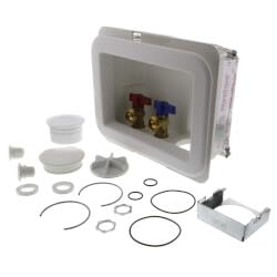 Fire-Rated Washing Machine Outlet Box w/ 2" Drain Opening (Sweat ...