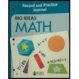 Big Ideas Math (Blue) Record and Practice Journal: 9781608400355 ...