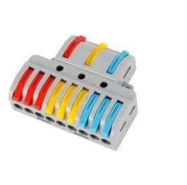 POWER CONNECT 3 in 9 Out Quick Wire Connector, PVC & Stainless Steel ...