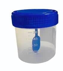 50ml Sterile Stool Sample Containers with Spoon Lid - Individually ...