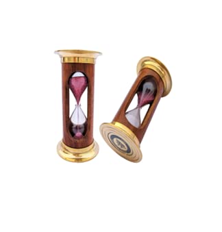 Antique Style Hourglass for Home Office Table Décor with Wooden Case ...