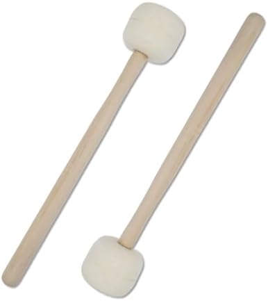Amazon.com: Cheerock 1 Pair Anti-slip Wool Felt Drum Mallets, 12.8 Inch ...
