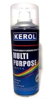 Kerol Aerosol Multi Purpose Spray Paint 400 ml Pack of 1 (Machine Grey ...