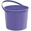 Amazon.com: Multipurpose New Purple Plastic Bucket with Handle - 6.25 ...