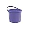 Amazon.com: Amscan New Purple Plastic Bucket with Handle - 6.25 x 4 1/2 ...