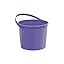 Amazon.com: Amscan New Purple Plastic Bucket with Handle - 6.25 x 4 1/2 ...