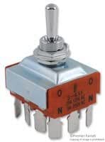 Toggle Switch, 4PDT, Non Illuminated, On-Off-On, Panel, 25 A: Amazon ...