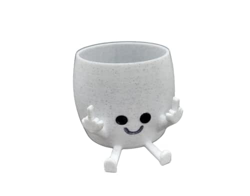 Amazon.com: Happy Middle Finger Plant Pot | Rude/Offensive Planter ...